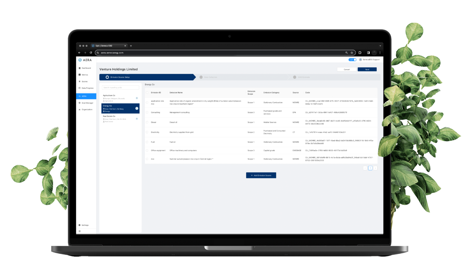 Carbon Accounting Tool | AERA GHG Manager | Seneca ESG - Seneca ESG